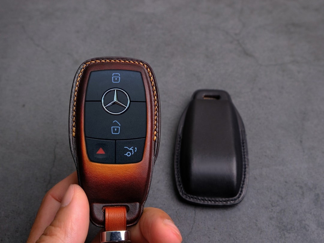 Mercedes E-class AMG Handmade Key Cover, Leather Key Case for Mercedes ...