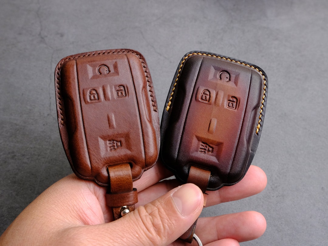 2014-2023 Chevrolet Silverado Key Case, Leather Key Fob for Chevrolet ...