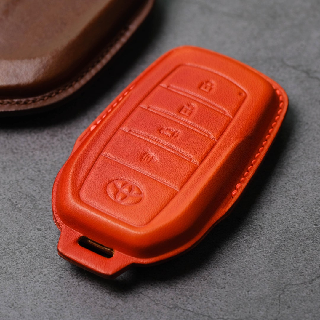 Toyota Land Cruiser Fortuner Mirai Key Fob Cover - Handcrafted Leather ...