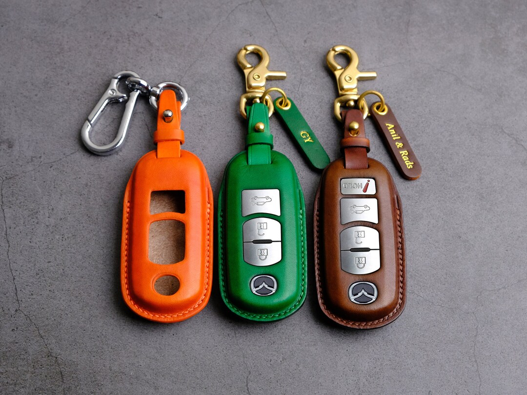 Mazda CX5 Key Cover, Handcraft Leather Key Case for Mazda 3 6 CX3 CX-9 ...