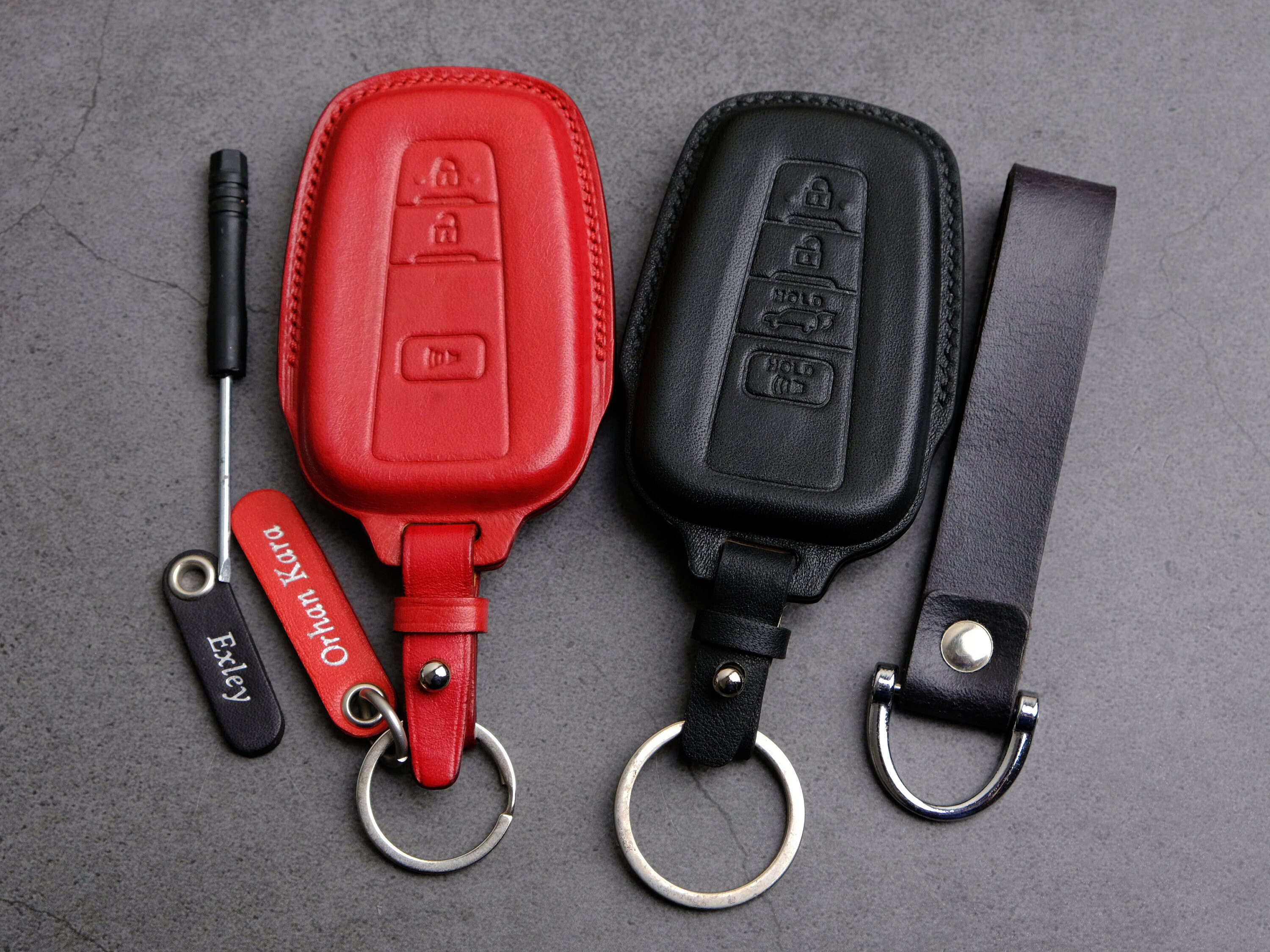 2024 2023 2022 Toyota RAV4 TRD Pro Key Fob Cover, Leather Key Case for ...