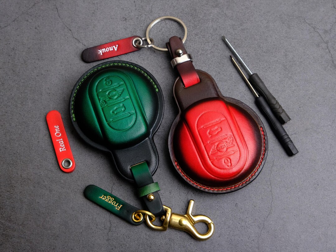 MINI Cooper 2025 2024 Countryman Leather Key Fob Cover for Clubman ...