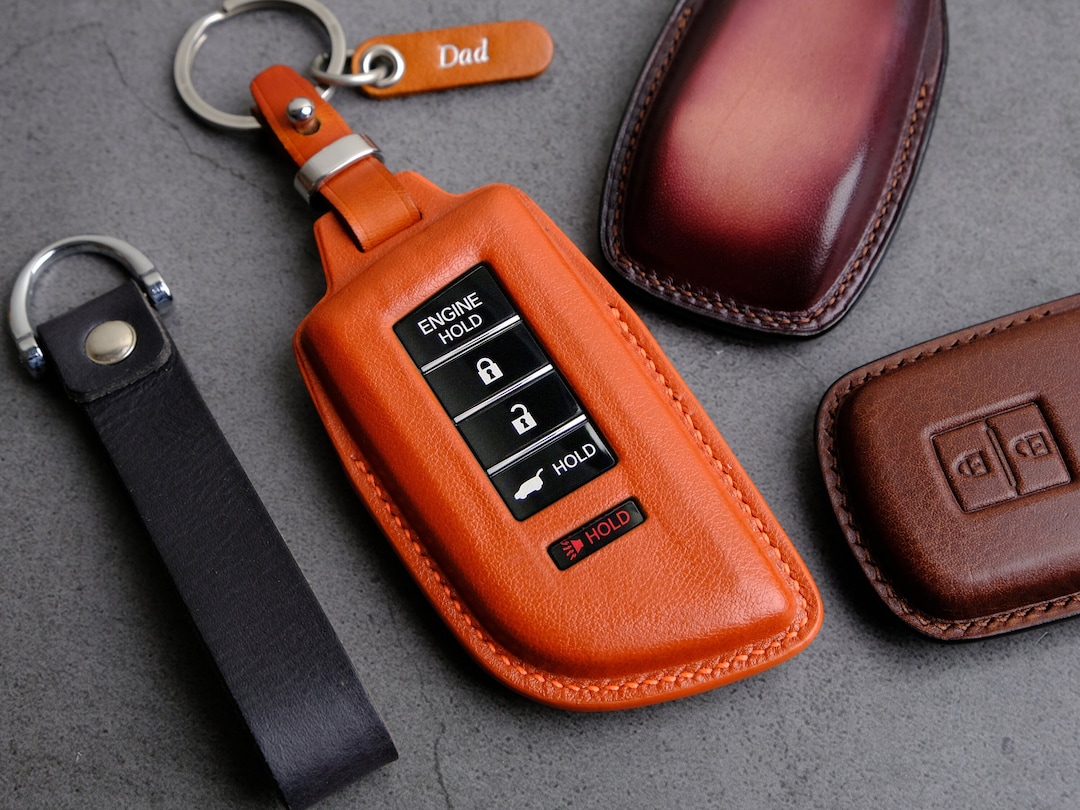 Acura MDX Key Fob Cover, Handcraft Leather for Acura MDX RDX Tlx Ilx ...
