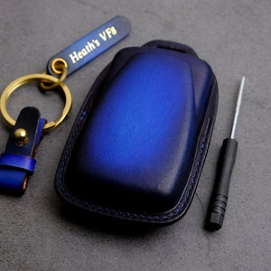 Vinfast VF9 Key Fob Cover, Leather Key Case for Vinfast VF6 VF7 VF8 VF9 ...