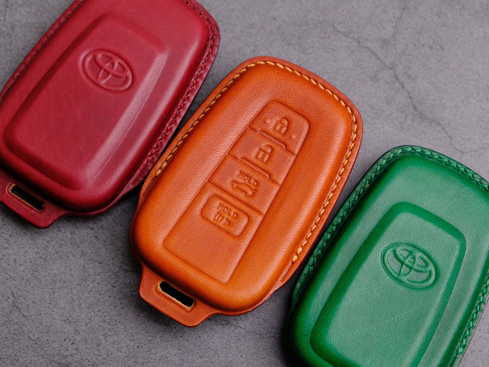 Toyota Key Fob Cover (3 4 Buttons) - Leather Key Case for Toyota C-HR ...