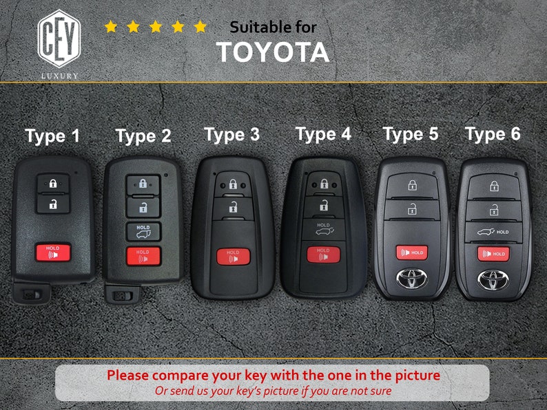 2025 2024 Toyota Grand Highlander Key Fob Cover XLE Limited Platinum ...