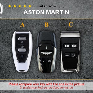 Aston Martin Key Fob Cover - Leather Key Case for Aston Martin DBX DB9 ...