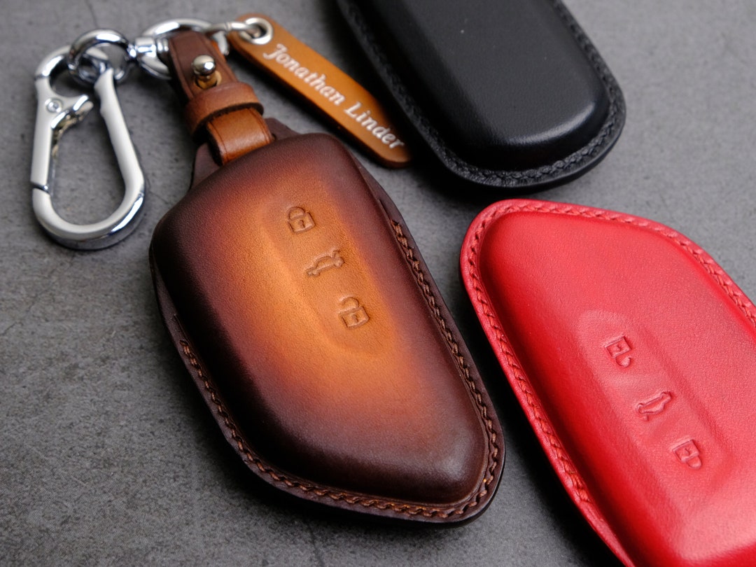 Leather Key Cover for Volkswagen Atlas Cross Sport MK8 Golf GTI ID3 ID4 ...