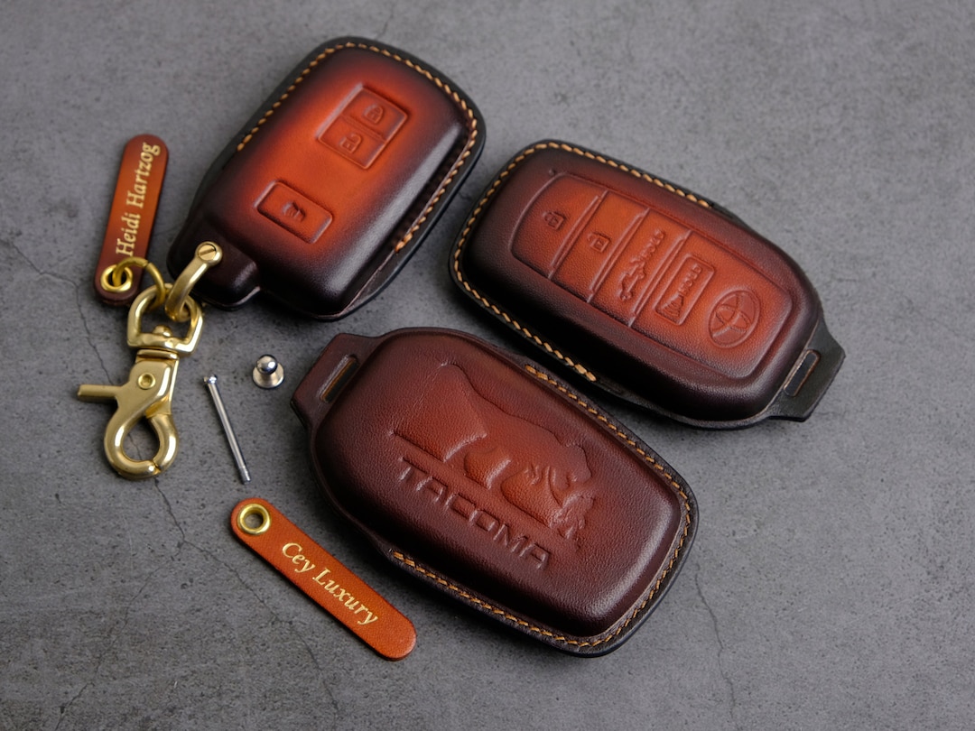 Toyota Tacoma TRD off Road Key Fob Cover, Leather Protector Case for ...