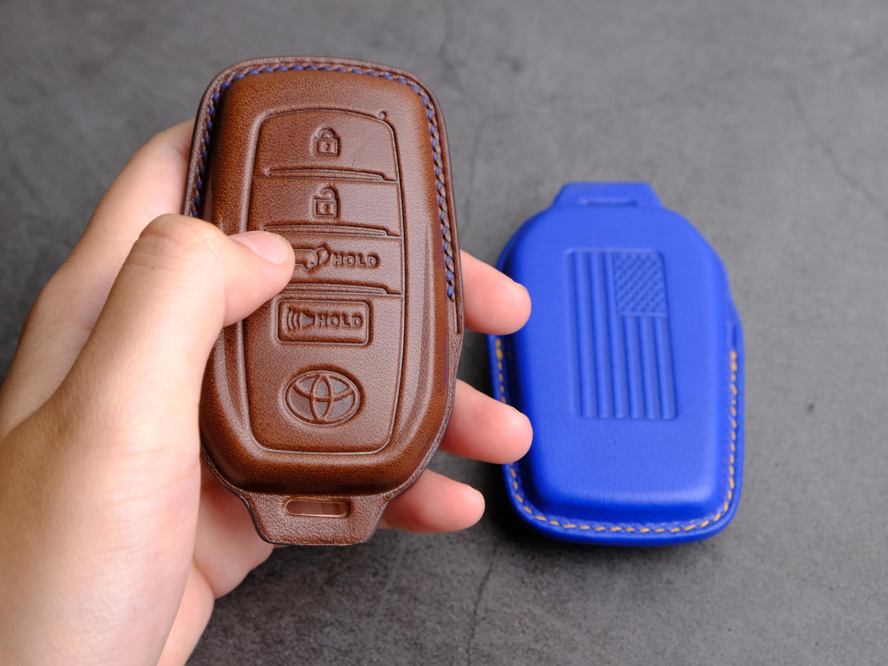 2025 2024 Toyota Land Cruiser Key Case - Leather Key Fob Cover for ...