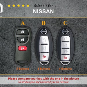 Leather Cover for Nissan Frontier Key Fob, Handcraft Leather for All ...