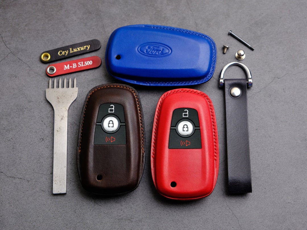 Ford Key Fob Cover Case (3 Buttons) - Ford Key Case - Leather Fob Shell ...