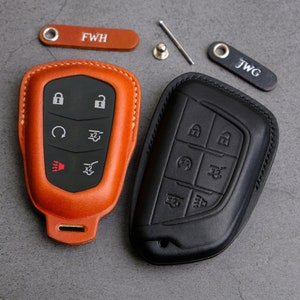 Cadillac Escalade Key Fob Cover, Leather Protector Case for Entry ...