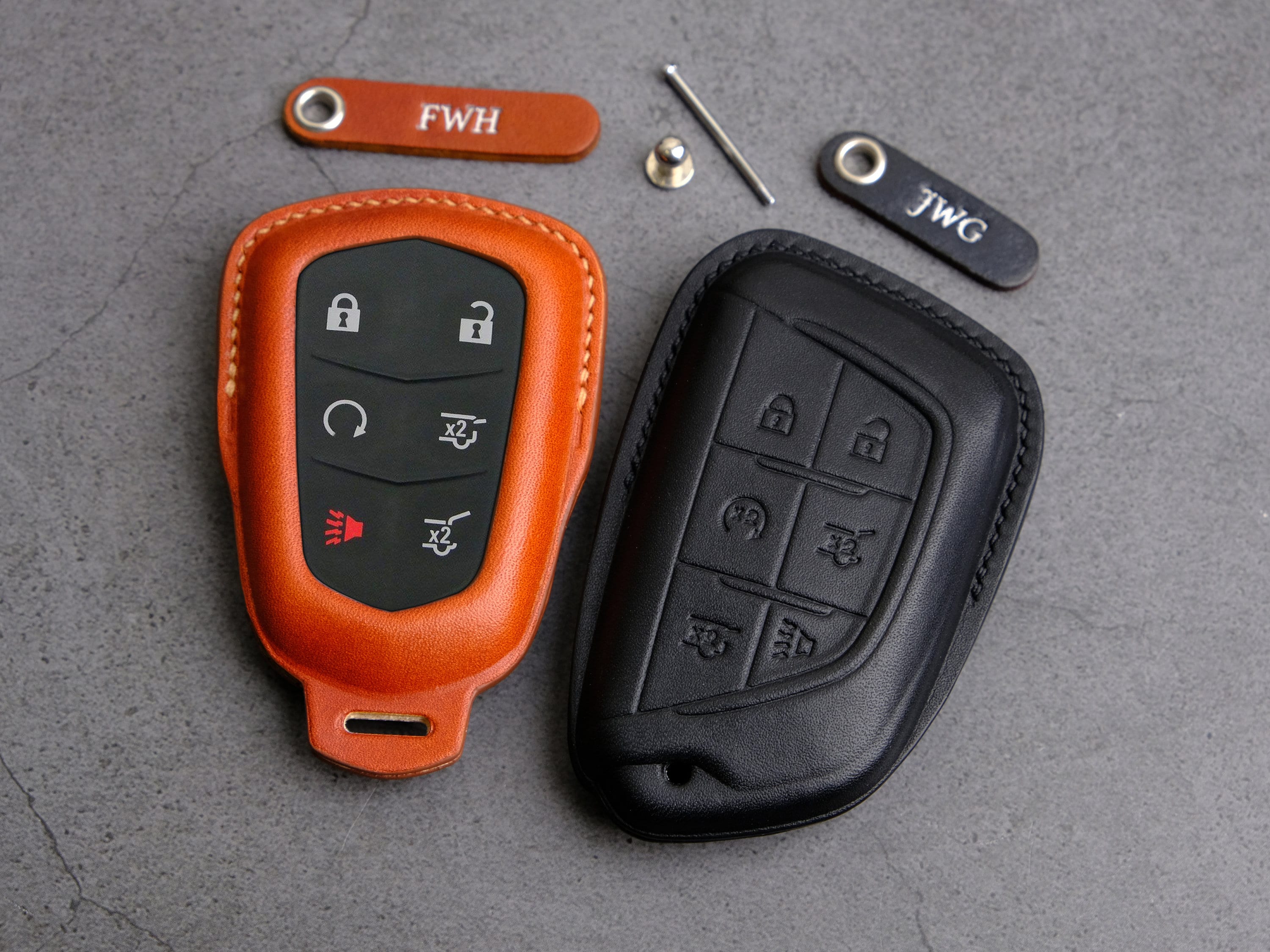Cadillac Escalade Key Fob Cover Leather Protector Case for Entry Remote Cadillac Lyriq SRX XT4 XT5 XT6 Cadillac Key Chain Accessory Etsy