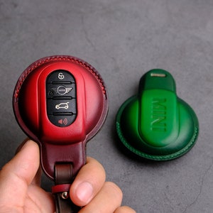 2024 Mini John Cooper Works JCW Key Cover - Leather Key Case for Mini ...