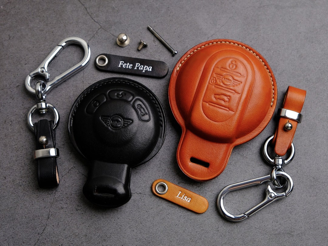 MINI Key Fob Cover, Personalized Leather Key Case for Mini Clubman ...