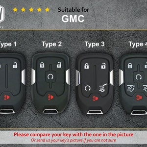 GMC Acadia Terrain Yukon AT4 Denali Key Fob Cover, GMC Key Case Key ...
