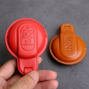 2024 2023 MINI Key Fob Cover, Leather Key Case for Mini One S Clubman ...