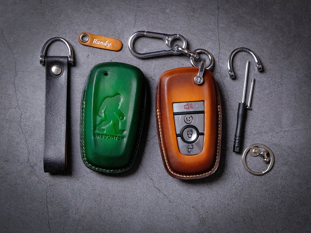 2025 2024 Ford Bronco Key Fob Cover - Leather Key Case for Bronco Sport ...