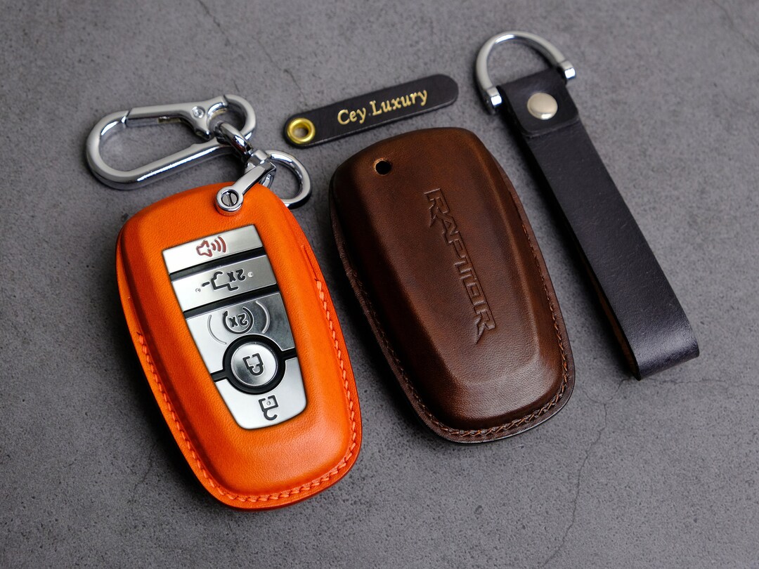 Ford Ranger Raptor XL XLT LARIAT Key Fob Cover - Leather Key Case for ...