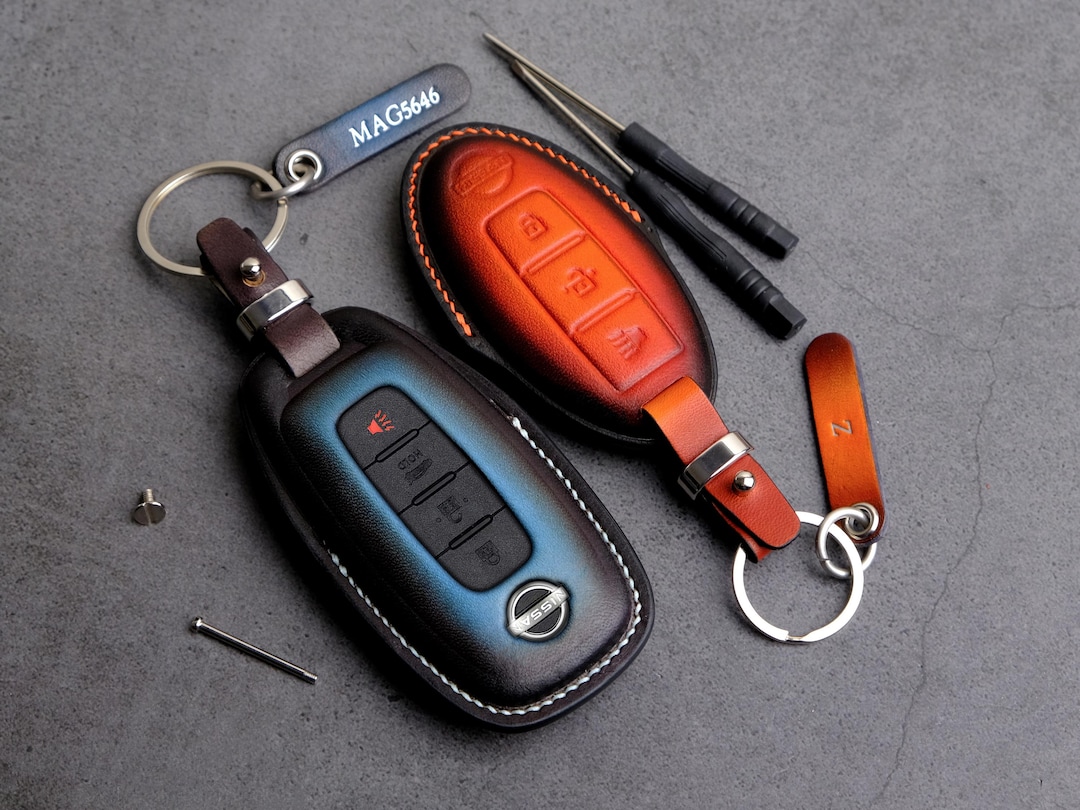 Nissan Titan Leather Key Fob Cover, Personalized Key Case for Nissan ...