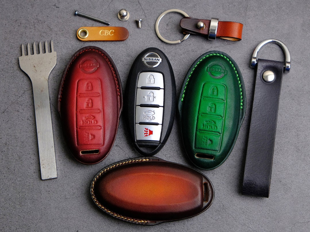 Nissan Sentra Key Fob Cover, Personalized Leather Key Case for Nissan ...