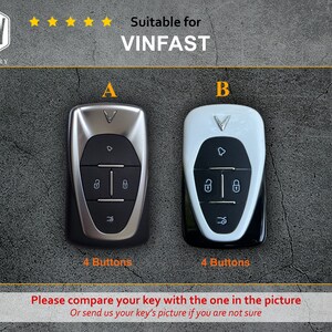Vinfast VF8 Leather Key Case, Key Fob Cover for Vinfast, Vinfast ...