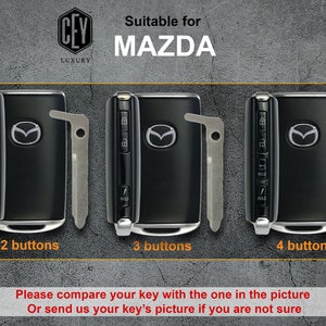 Mazda CX-5 Key Fob Cover - Handcraft Leather Key Case for Mazda 3/ 6 ...