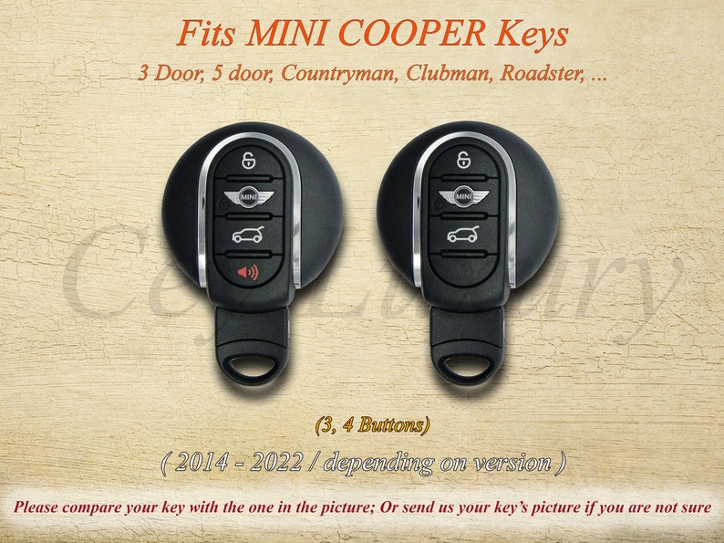 Mini Cooper Key Case Handcrated Leather Key Fob Cover for - Etsy