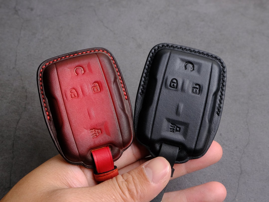Chevrolet Silverado Key Fob Cover, Leather Key Case for Chevrolet ...