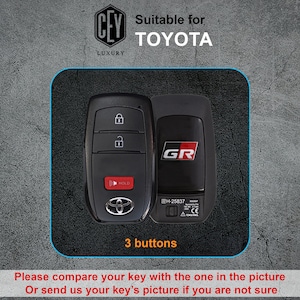 2024 2023 Toyota GR Corolla Key Case, Leather Key Fob Cover for Toyota ...