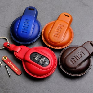 2024 MINI Cooper S 4-door Hardtop Key Fob Cover - Handcrated Leather ...