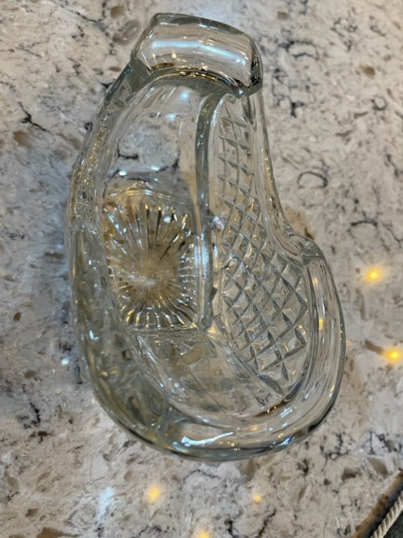 Vintage St George Crystal Lead Crystal Sleigh 4 3/4 H X - Etsy