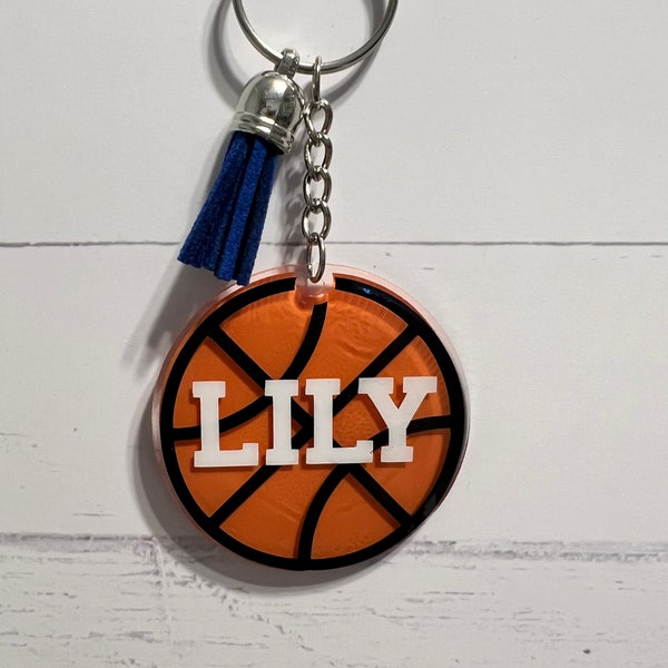 Basketball Keychain - Etsy