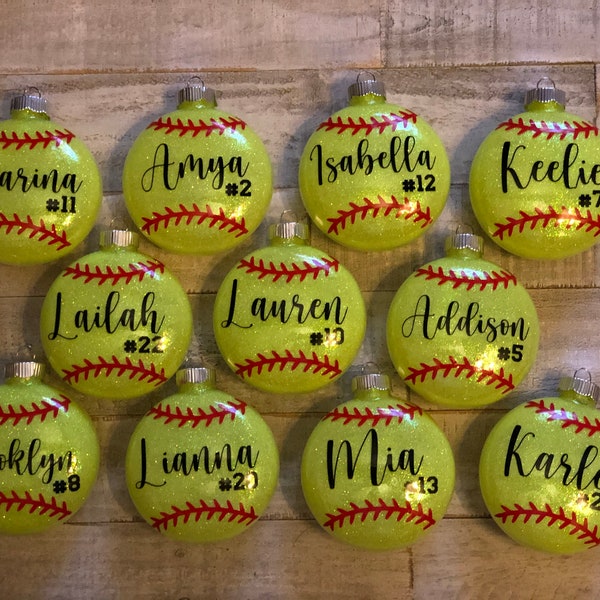 Softball Christmas - Etsy