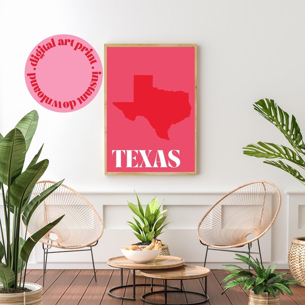 Texas State Art - Etsy