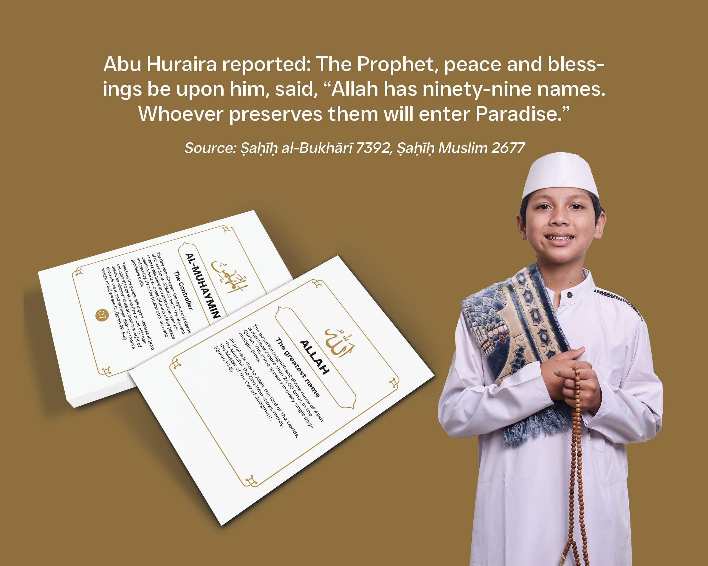 99 Names of Allah, Islam Flashcards, Ramadan, Muslim Children Printable ...