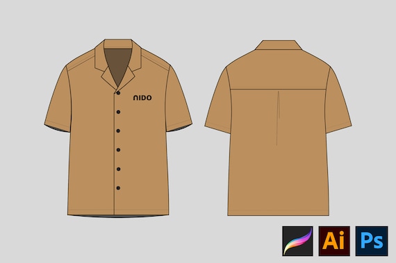 Short Sleeve Button Up Shirt Template Oversized Short Sleeve Button Up