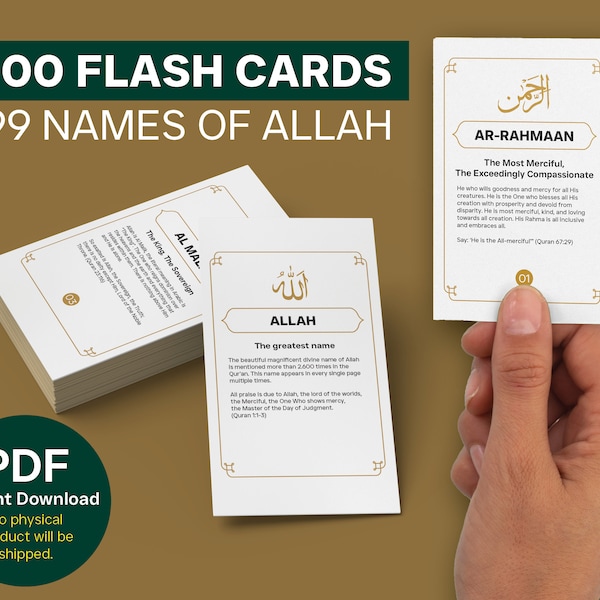 99 Names of Allah for Children - Etsy