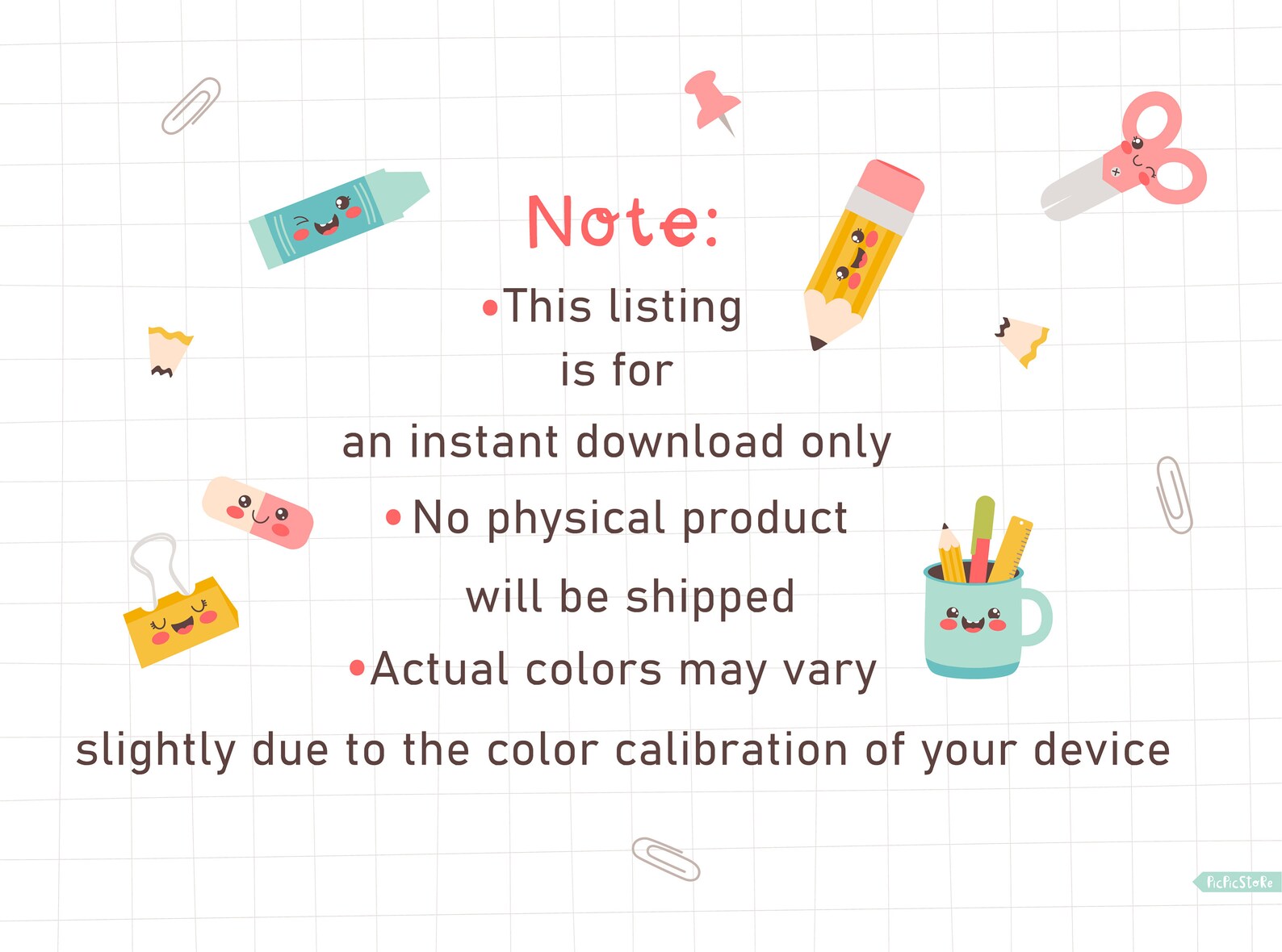 Back to School PNG Clipart Bundle, 35 School Supplies Digital Clipart ...