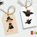 Spooky Halloween Clip Art Set, Witch Hat, Witch, Black Cat, Ghost, Bat ...