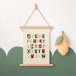 Alphabet Poster, Letters Digital Print, Printable Digital Clipart ...