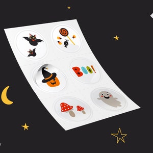 Spooky Halloween Clip Art Set, Witch Hat, Witch, Black Cat, Ghost, Bat ...