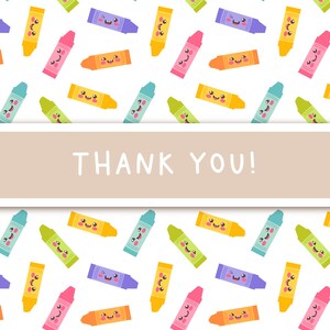 Crayon Digital Paper, Back to School Seamless Pattern, School Supplies ...