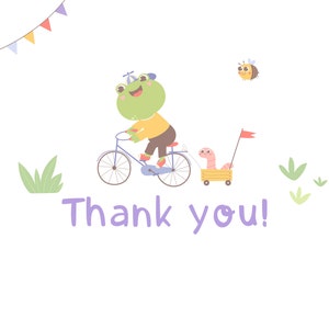 Frogs Digital Clipart Set, Cute Frogs, Insects, and Flowers PNG, Spring ...