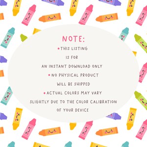 Crayon Digital Paper, Back to School Seamless Pattern, School Supplies ...