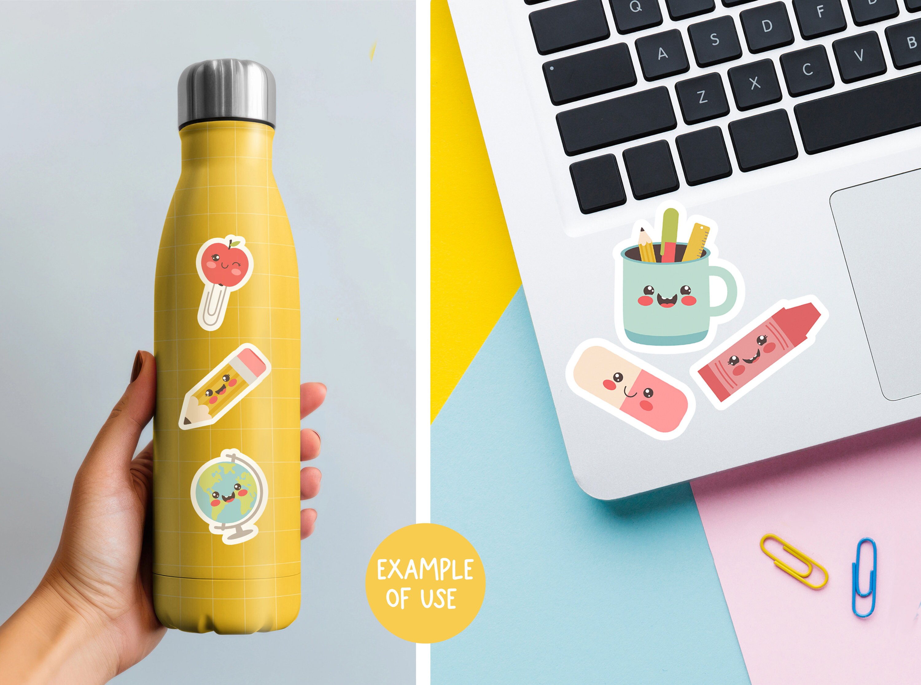 Funny Stickers - Playful School Supplies, Back to School PNG Collection ...