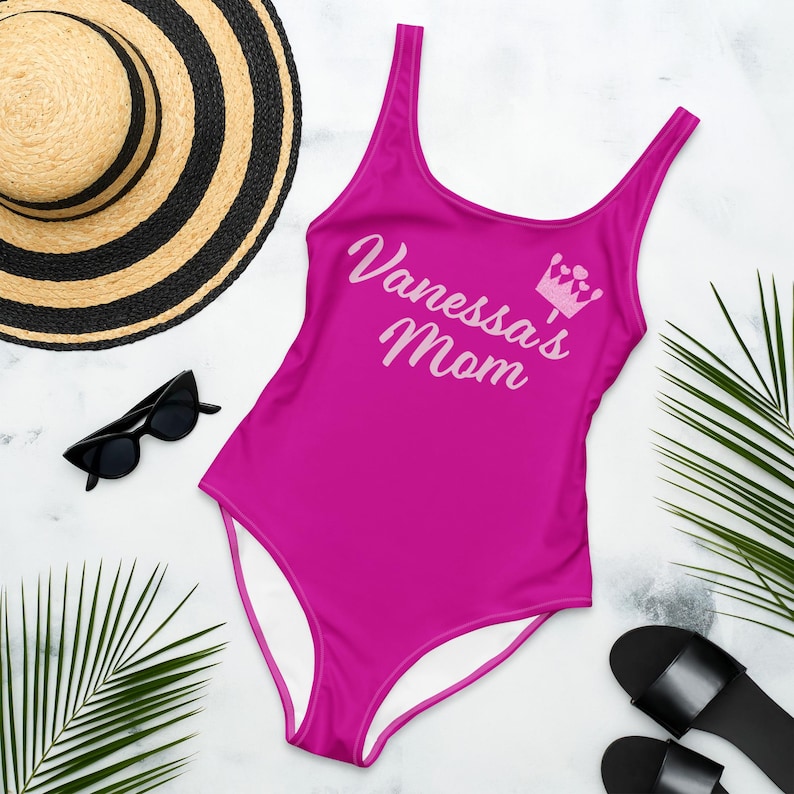 Personalized Birthday Girl Swimsuit: Custom Matching Mom & Daughter ...