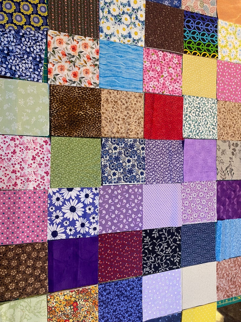 Cotton Fabric Squares: 3x3 Inch Quilting Variety Pack (100 Pc) - Etsy