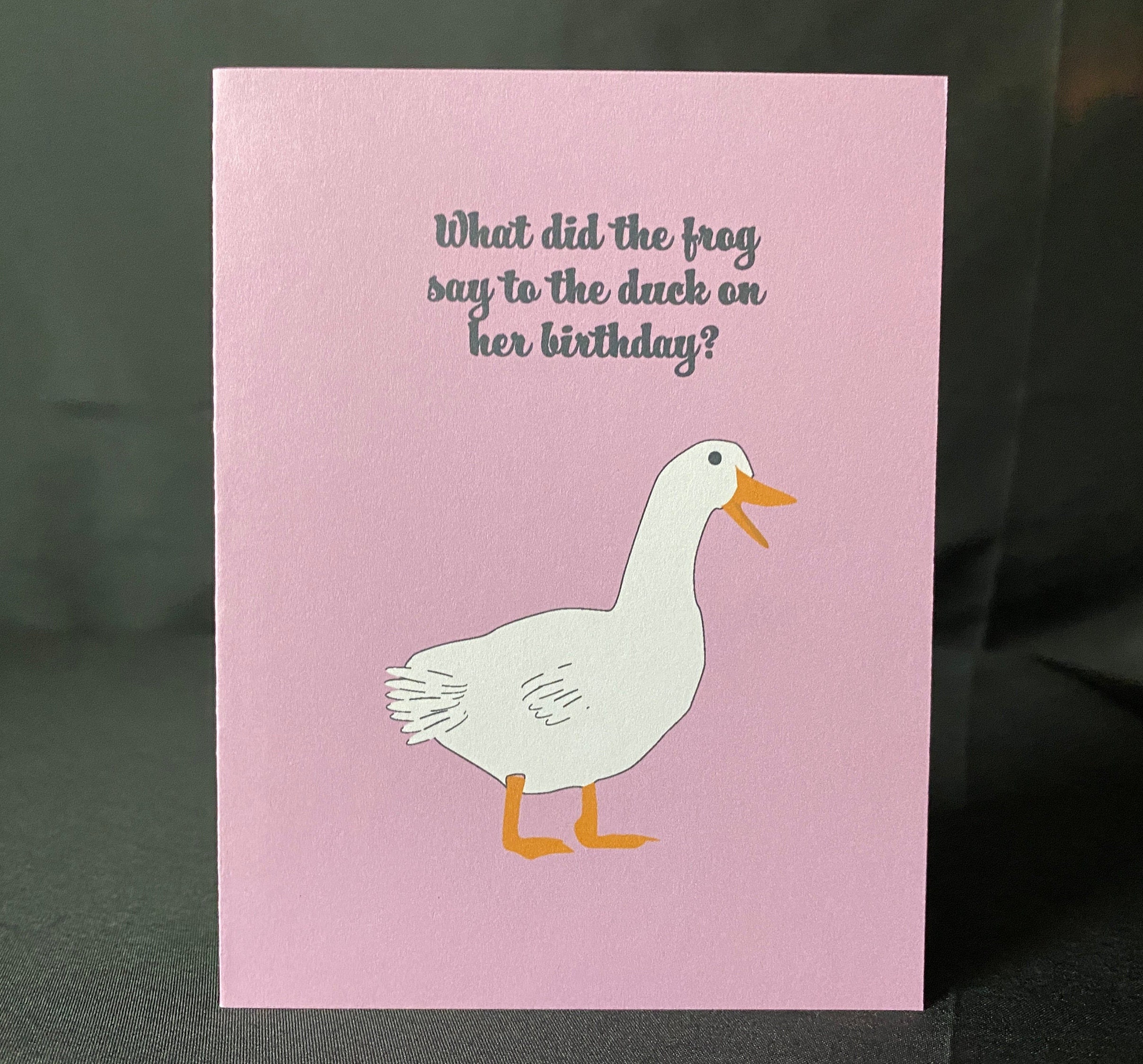 Duck Happy Birthday Card - Etsy